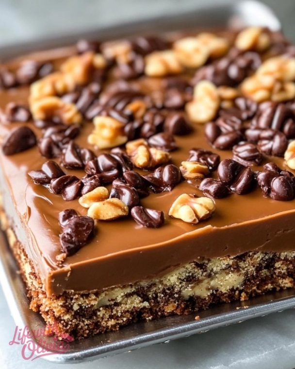 Easy Texas Turtle Sheet Cake