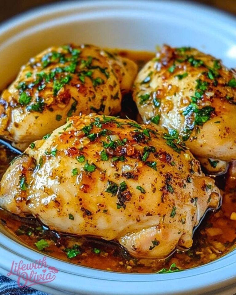 Sweet Garlic Chicken in the Crockpot