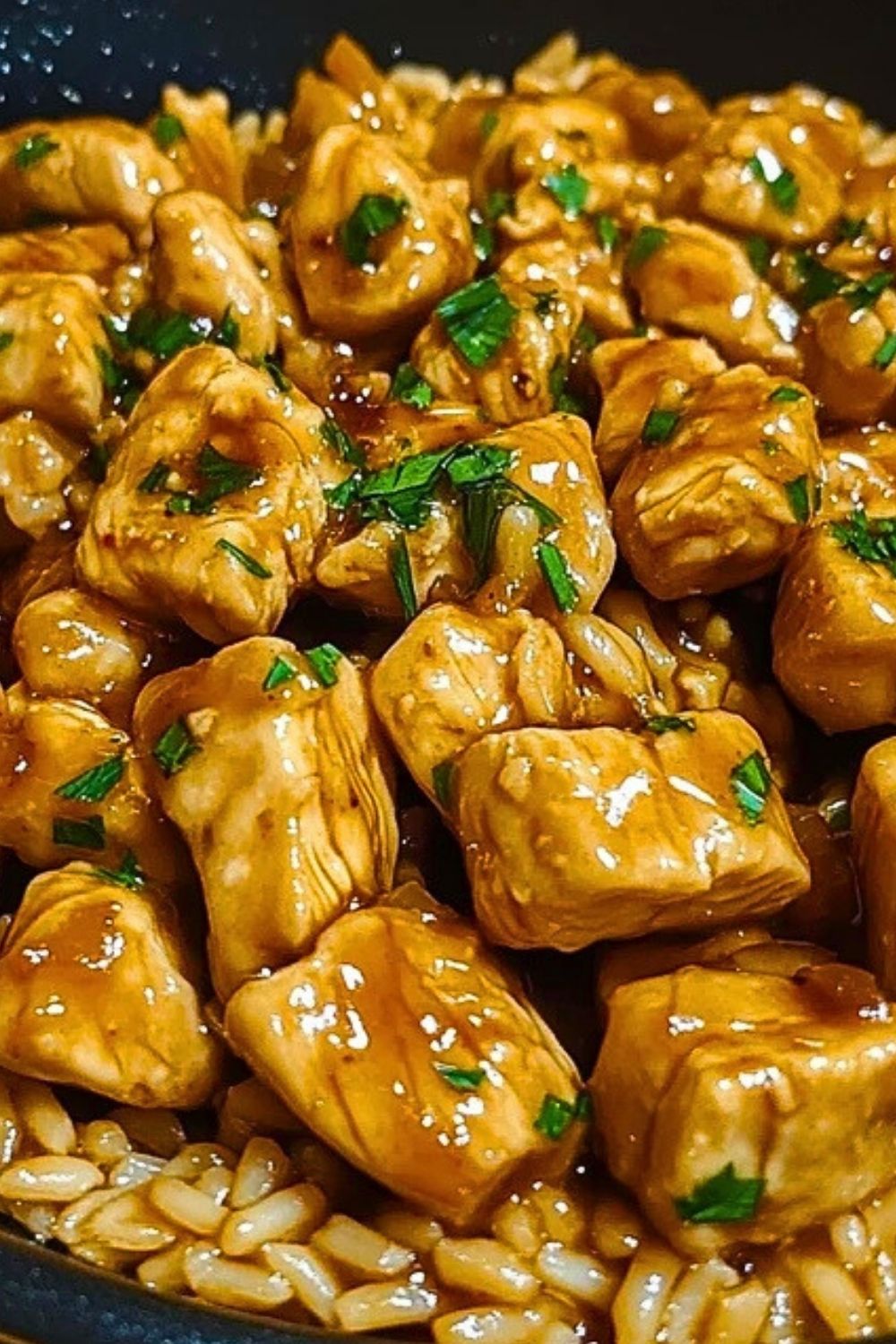 One-Pot Sassy Honey Garlic Chicken & Rice Pasta