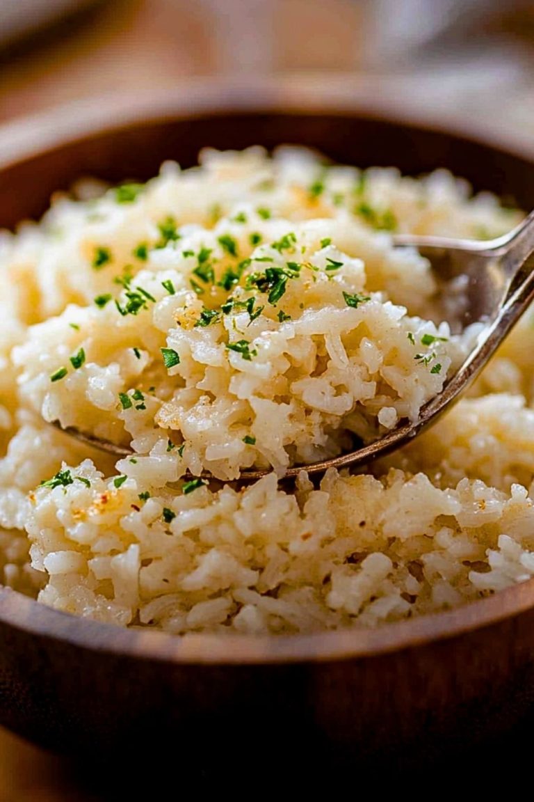 Creamy Parmesan Garlic Butter Rice