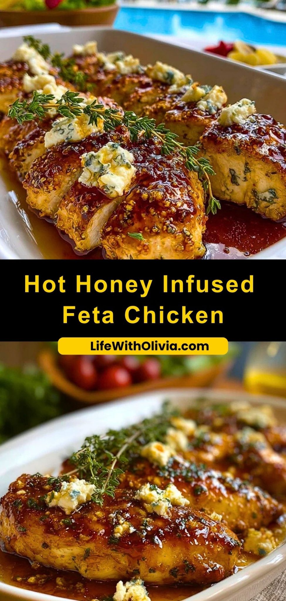 Hot Honey Infused Feta Chicken