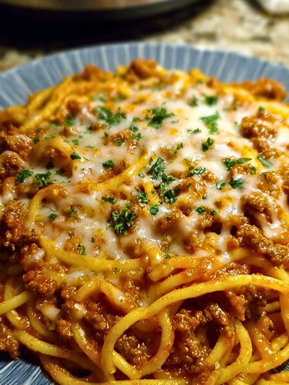 Velveeta Spaghetti with Italian Beef Marinara