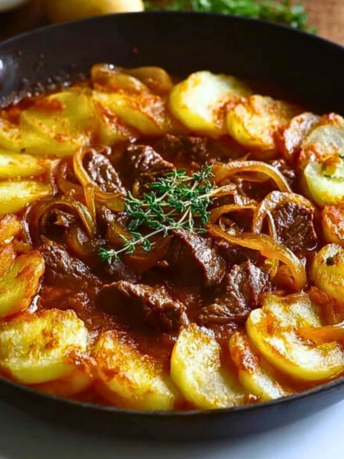 Beef Stew with Potato Topping