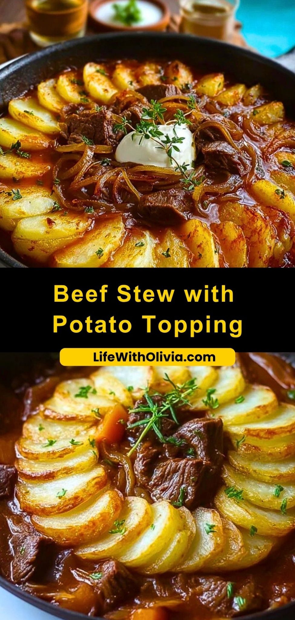 Beef Stew with Potato Topping