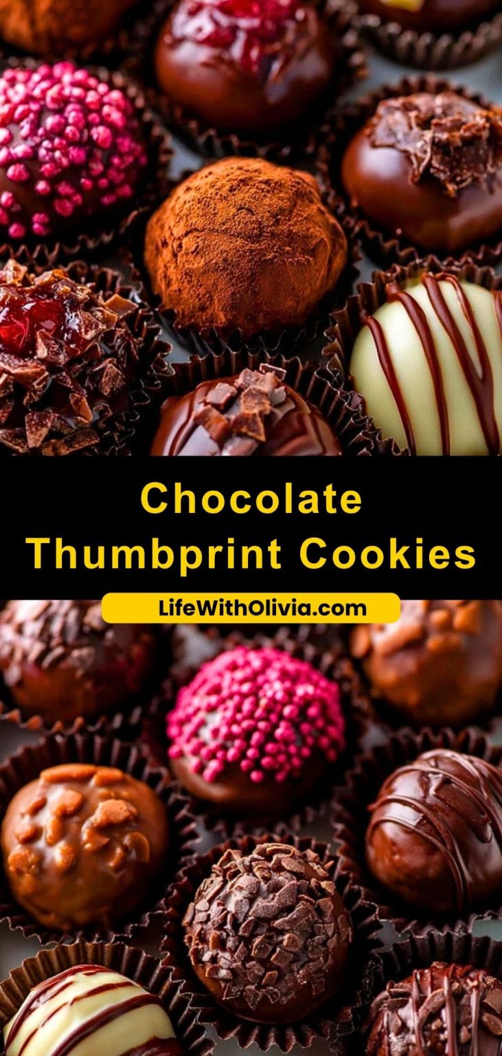 Chocolate Thumbprint Cookies