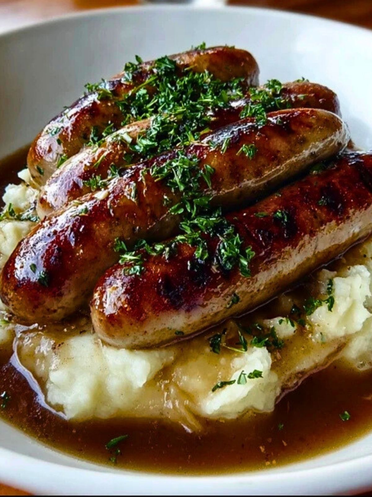 Classic Bangers and Mash