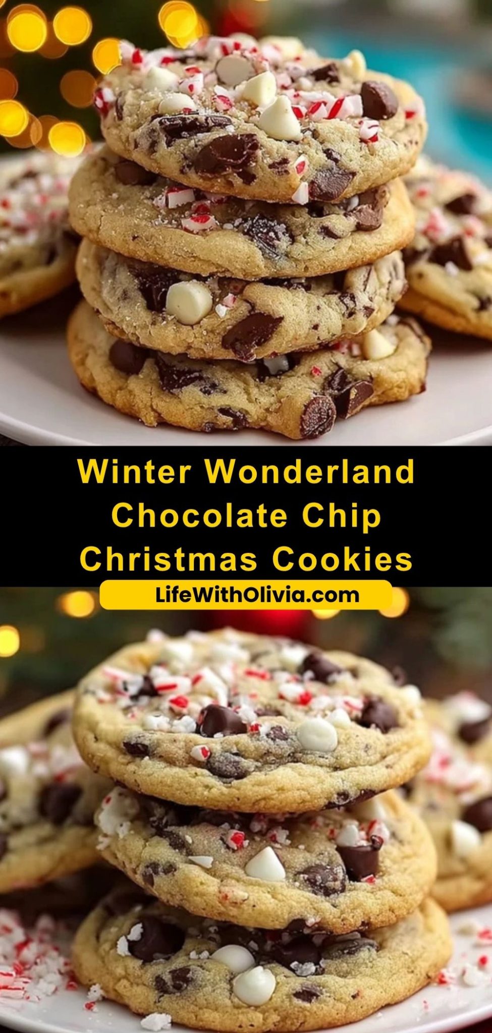 Winter Wonderland Chocolate Chip Christmas Cookies