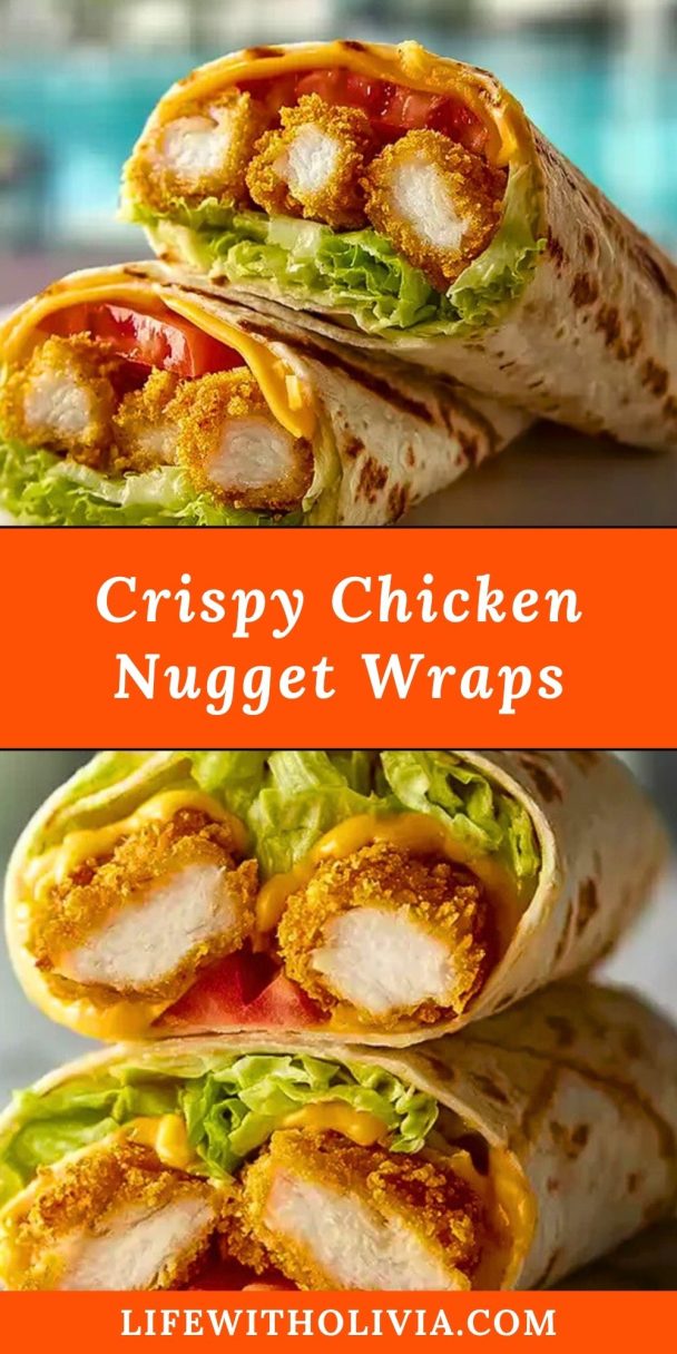 Crispy Chicken Nugget Wraps